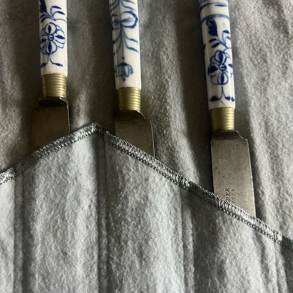 Herder | Other | Antique Herder Ohligs Blue Onion Handle Knives | Poshmark